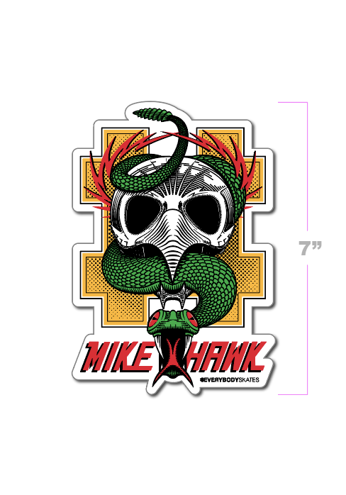 Mike Hawk Sticker – #EVERYBODYSKATES